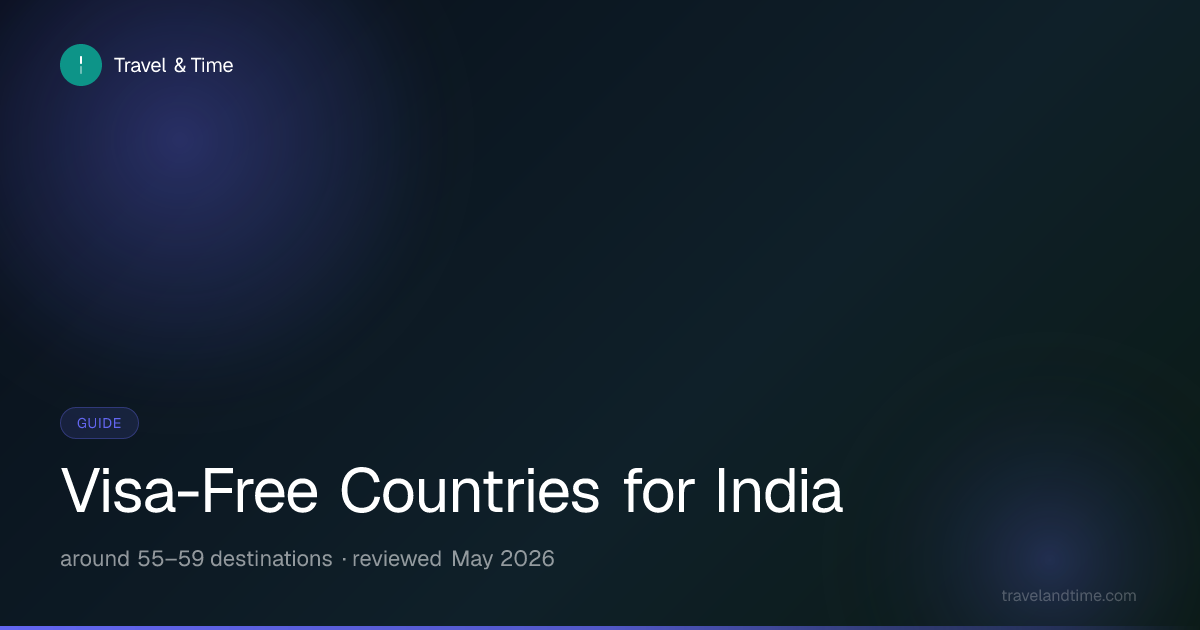 India Visa-Free Countries (2026) | Travel and Time